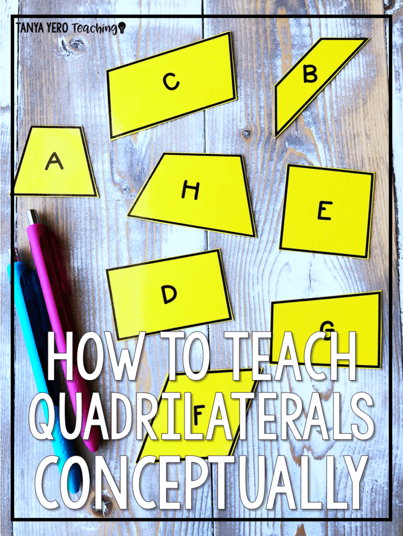 How To Conceptually Teach Quadrilaterals - Tanya Yero Teaching