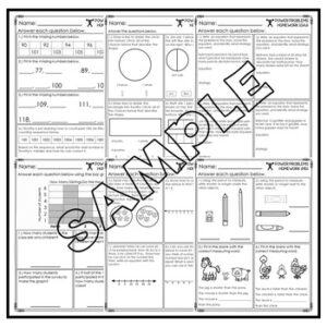 1st Grade Math Homework Printables YEARLONG BUNDLE Spiral Review Power ...