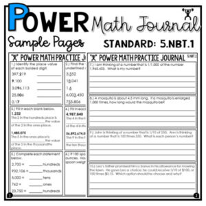5th Grade Math Word Problems | Test Prep | Spiral Review | Morning Work ...