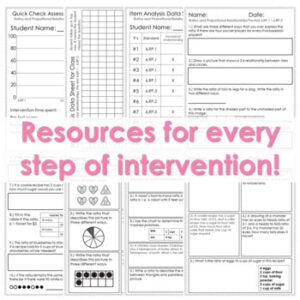6th Grade Math Intervention Pack Statistics and Probability RTI Math ...